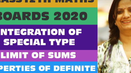Cbse Class 12 Integration Of Some Special Type Part 1 In Hindi