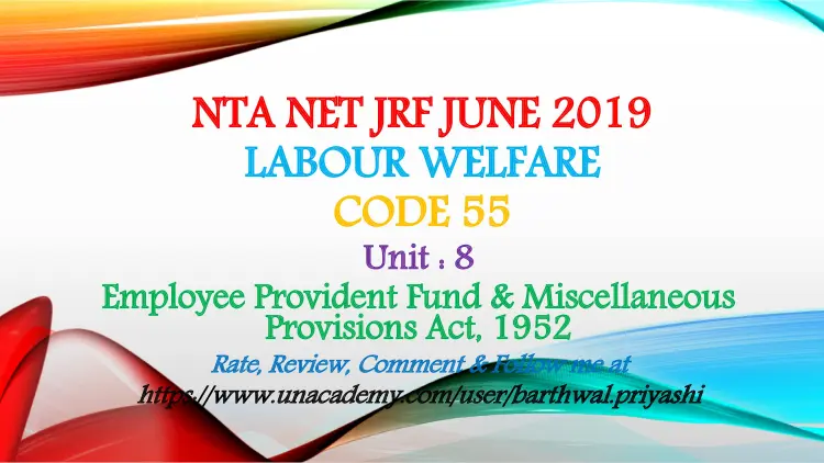 Labour Welfareirhrm Nta Ugc Net And Set Exams Unacademy