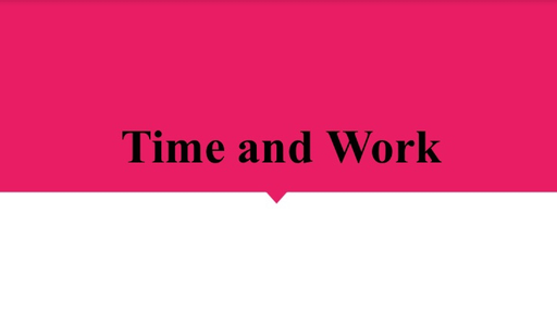 Ssc Exams Non Technical Railway Exams Time And Work Part 1