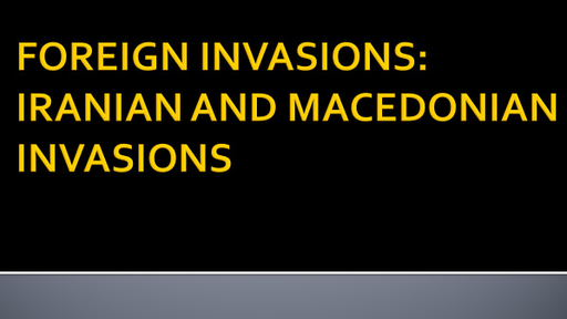 UPSC CSE - GS - Persian and Macedonian Invasions Part 1 (in Hindi ...