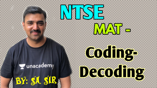 NTSE - 02 Letter-Letter Coding (in Hindi) Offered by Unacademy