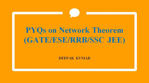 GATE - Iconic Pro - (Hindi) PYQ's on Network Theorems by Unacademy