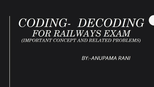 Railway Exams Hindi Coding Decoding Railways Exam By Unacademy