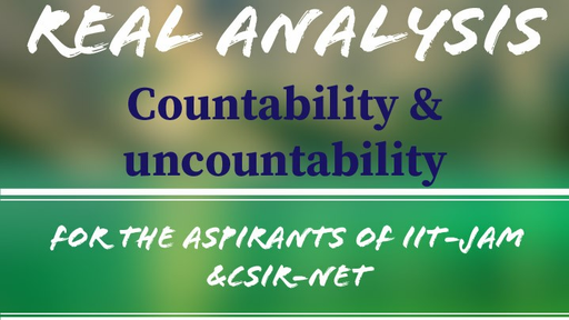 IIT-JAM - Lecture 1: Countability and Uncountability (in Hindi) Offered by Unacademy
