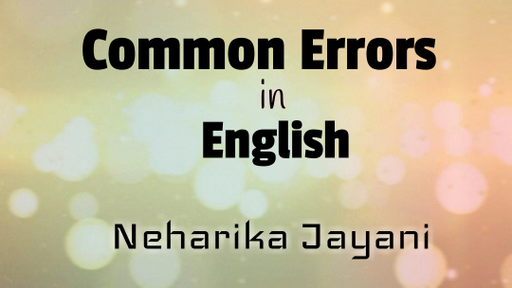 Ssc Exams Non Technical Railway Exams Common Errors In English
