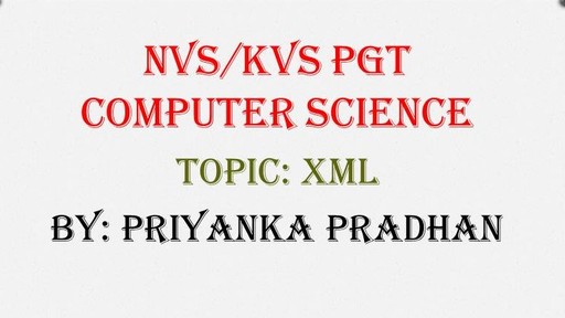 Teaching Superpack Nvskvs Computer Science Xml Part 1 In Hindi