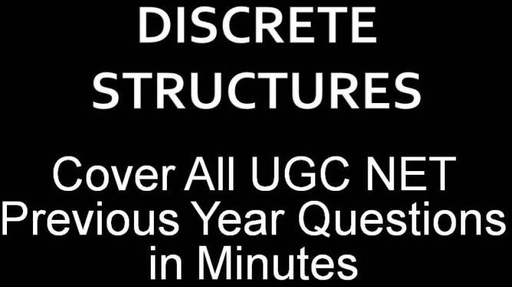 Nta Ugc Net And Set Exams Hindi Discrete Structures Previous Year Questions Nta Ugc Net By