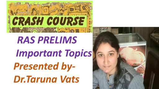 Rajasthan State Exams 30 Days Crash Course For Ras Prelims Part 3