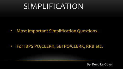 Bank Exams - Simplification Questions–part-4 Offered by Unacademy