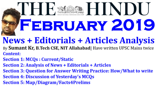 UPSC CSE - GS - (1/5) 2 February 2019 : The Hindu Analysis Polar Vortex ...