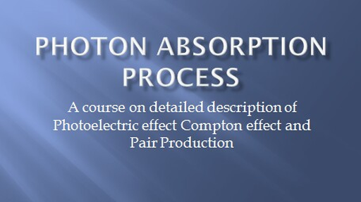 CSIR-UGC NET - An Overview On Photon Absorption Process Offered by ...