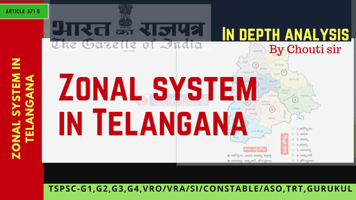 APPSC and TSPSC Live - Part 3- Zonal System in Telangana- Background ...