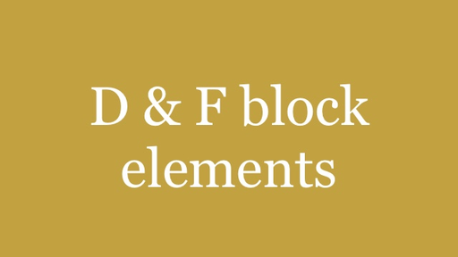 Neet Ug Properties Of D Block Elements Offered By Unacademy
