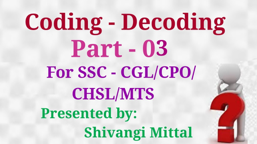 Ssc Exams Non Technical Railway Exams Coding Decoding Part 03