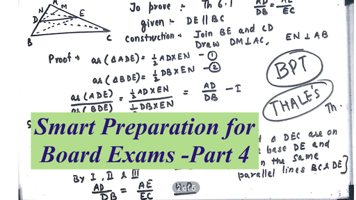 CBSE Class 10 - Proof of theorems of similar triangles Offered by Unacademy