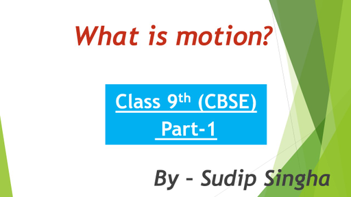 Cbse Class 9 Motion And Its Types Distance And Displacement In