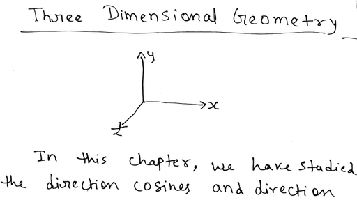 CBSE Class 12 - 12 th Mathematics NCERT | Three Dimensional Geometry ...