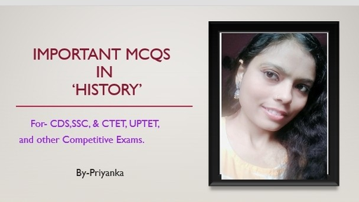 Teaching Superpack Important Mcqs In History Part 1 In Hindi