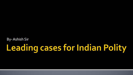 UPSC CSE - GS - Vishakha Guidlines -1 (in Hindi) Offered by Unacademy