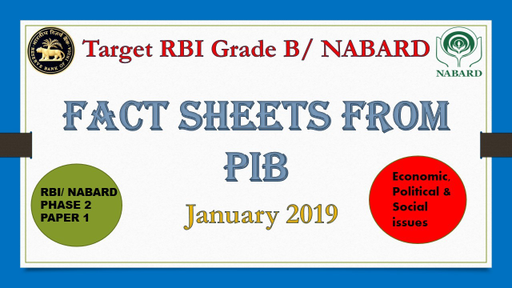 Bank Exams - PIB Fact-sheet : Lesson 5 Offered by Unacademy