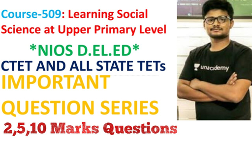 Teaching Superpack Course 509 Important Question Series Part 6