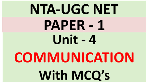 Nta Ugc Net And Set Exams Types Of Communication In Hindi Offered By