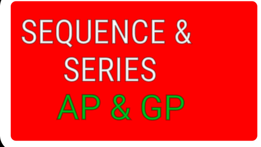 Iit Jee Sequence And Series Arithmetic Geometric Progression In