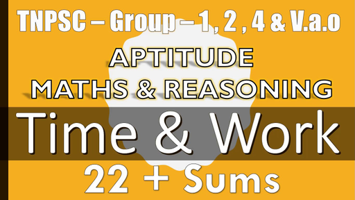 TNPSC - Part - 1, Time and Work - Types of Rules with Formulas Solved ...