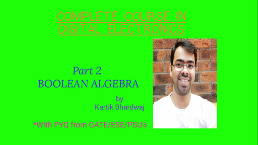 Gate And Ese Boolean Algebra Lecture 3 In Hindi Offered By Unacademy
