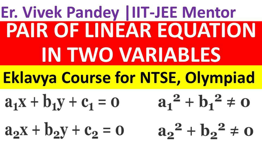 Foundation Class X How To Identify Linear Equation In Two Variable