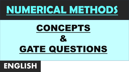 GATE - Iconic Pro - Numerical Methods - GATE(General Aptitude) by Unacademy
