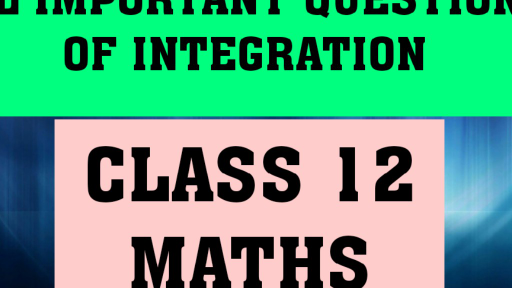 Cbse Class 12 Integration By Parts Based Upon Exponential With A
