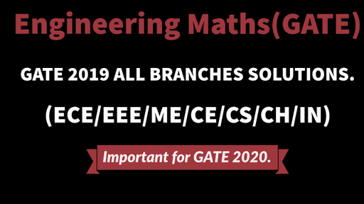 Gate And Ese Part 9 Gate 2019 Me Questions Discussionnumerical
