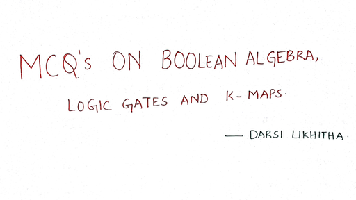 Gate Iconic Pro Mcqs On Boolean Algebra Logic Gates And K Maps