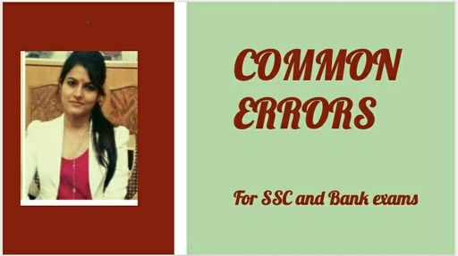 Ssc Exams Non Technical Railway Exams Common Errors Lesson 5 In