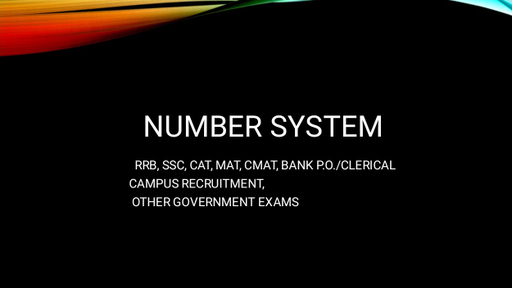 Railway Exams - Lesson -1 Classification Of Numbers (in Hindi) Offered ...