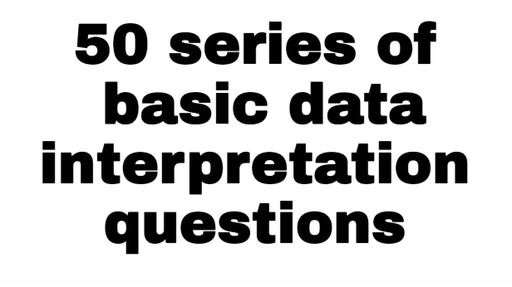 Bank Exams - (Hindi) tabulation data interpretation basic questions ...