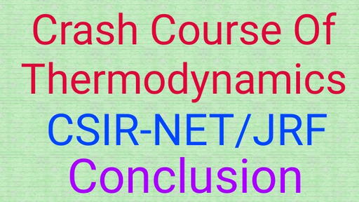 Csir Ugc Net Collection Of Important Formulas Of Thermodynamics Part