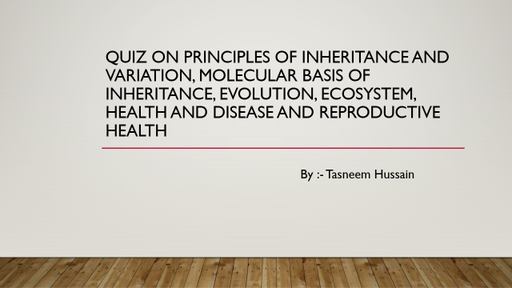 Neet Ug Quiz On Molecular Basis Of Inheritance Offered By Unacademy