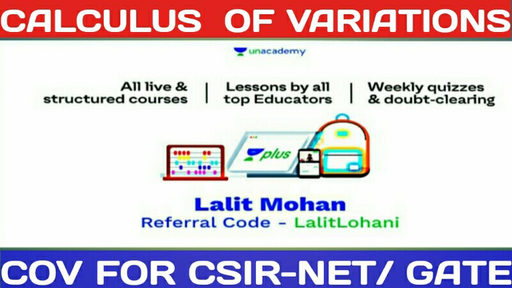 Csir Ugc Net Course Overview Calculus Of Variations In Hindi