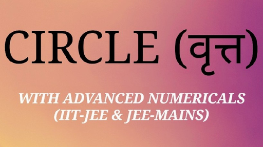 Cbse Class 11 Numerical Based On Different Forms Of Circle In Hindi