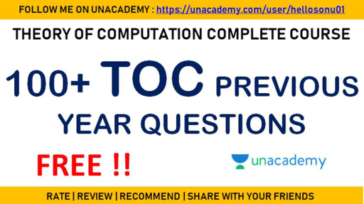 Gate And Ese 10 Pyqs Of Toc Closure Properties And Turing Machines 100