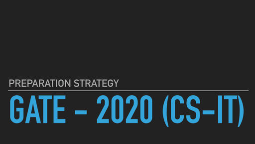 Gate (Cs And It) - Overview (GATE Preparation Strategy) Offered by ...