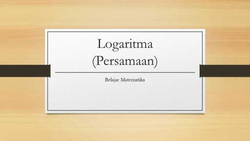 Ujian Tulis Berbasis Komputer - Pengenalan Sifat-Sifat Logaritma ...