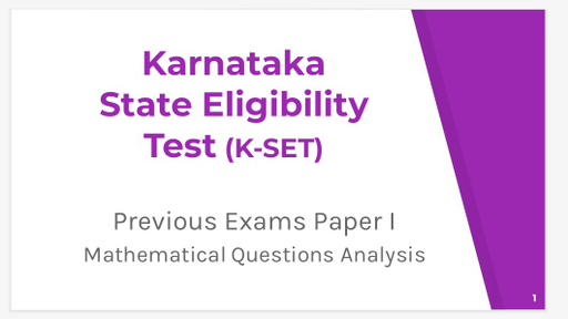 Nta Ugc Net And Set Exams Kset Practice Set 6 Mathematical Questions Solved Ugc Net Slet