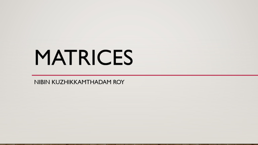 Cbse Class 12 Malayalam Matrices Class 12 Board By Unacademy