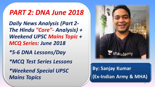 Upsc Cse Gs 23rd June The Hindu Core Analysis 2018 Part 2