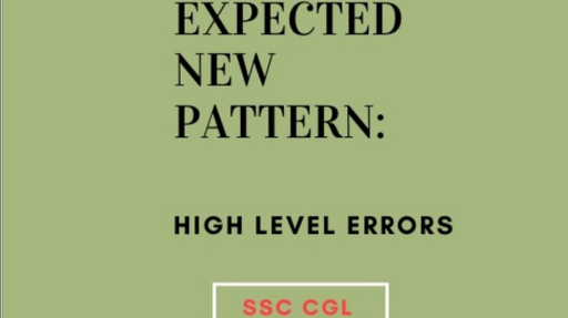 Ssc Exams Non Technical Railway Exams New Pattern Errors Lesson