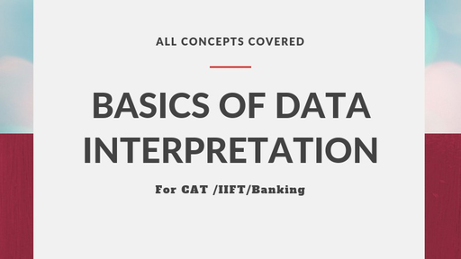 Cat And Other Mba Entrance Tests Basics Of Data Interpretation Cat By