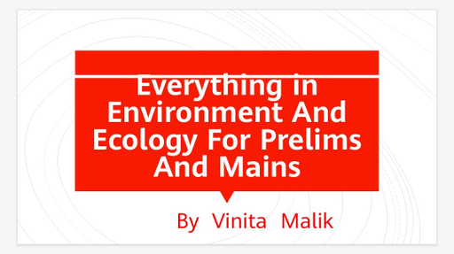 UPSC CSE - GS - Habitat, Niche and Home Range Offered by Unacademy